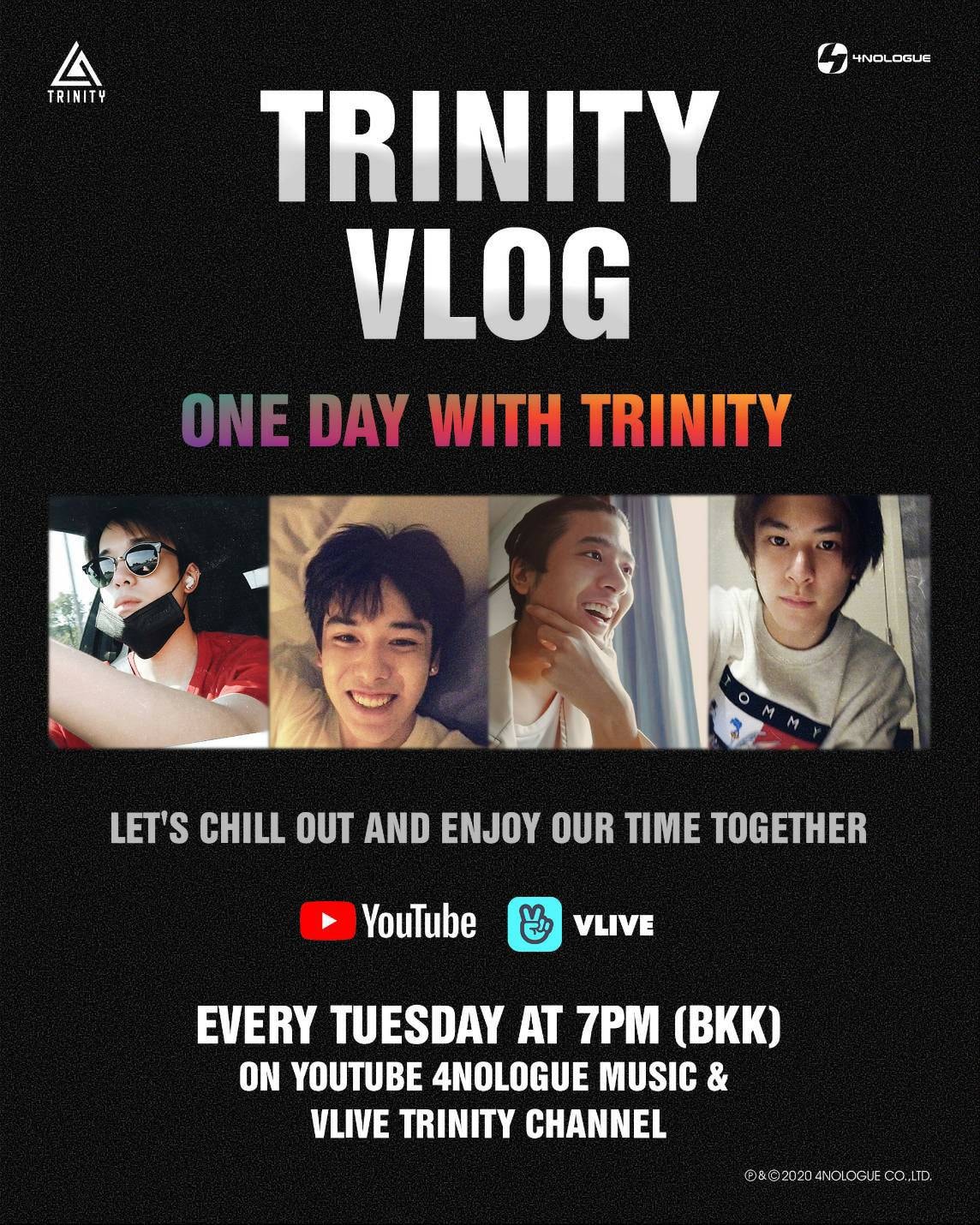 4NOLOGUE จัดให้!! ตามติดชีวิต TRINITY ตั้งแต่เช้ายันเข้านอน ใน “ONE DAY ...